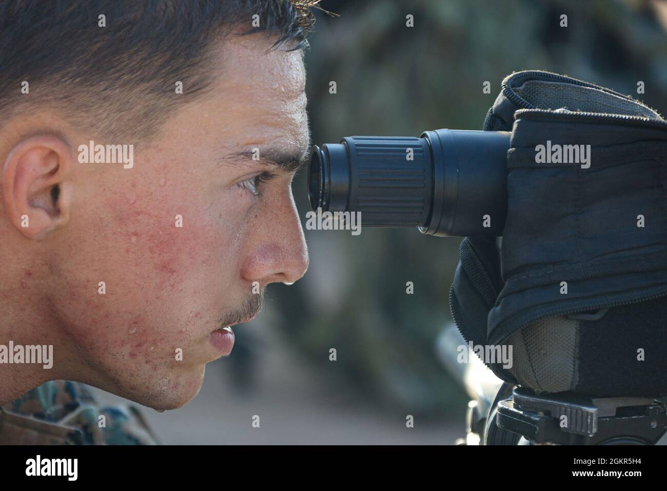 U.S. Marine Corps Lance Cpl. Hunter Wilson, a professionally instructed ...