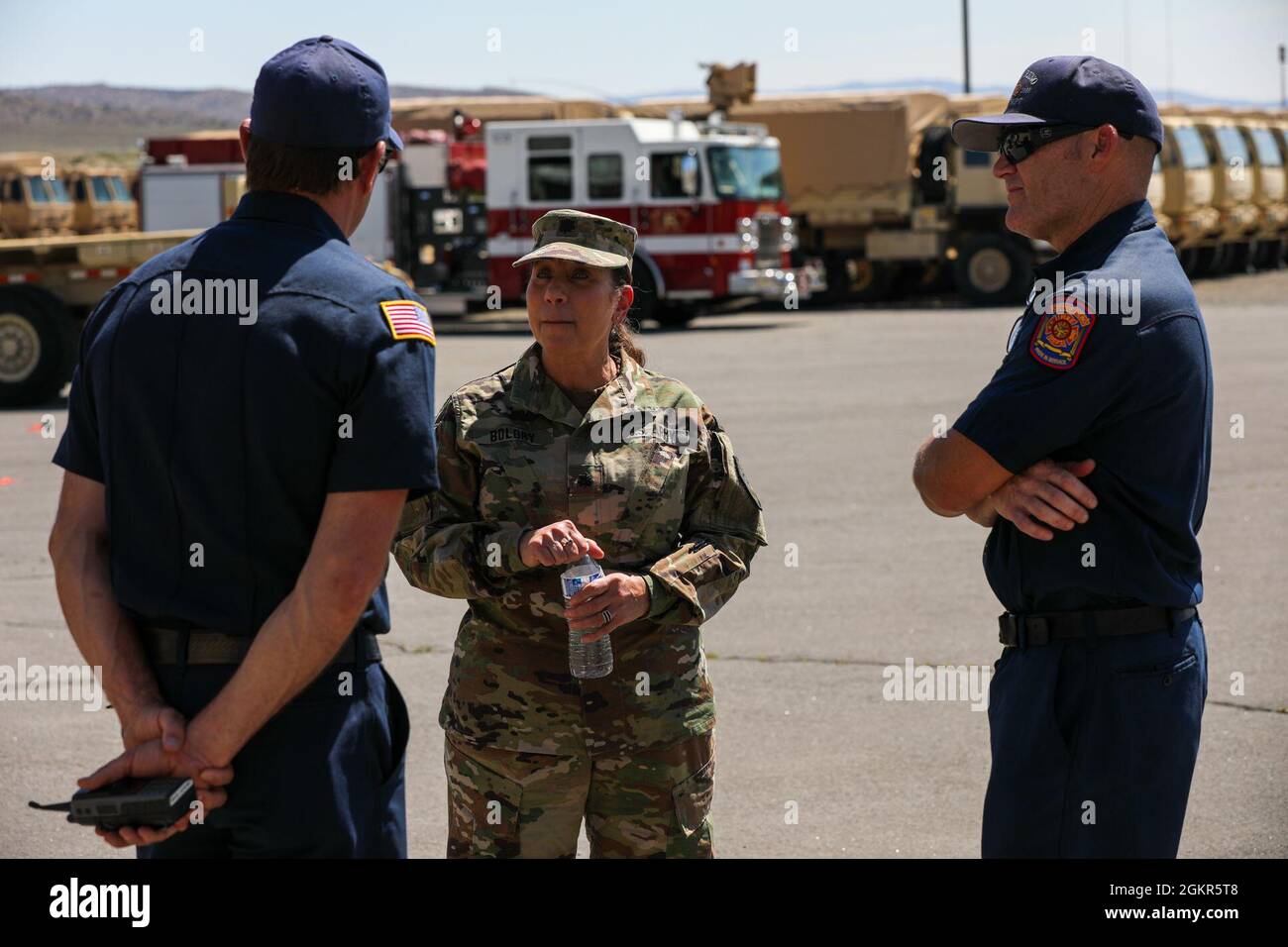 Lt. Col. Laura Boldry, Commander of the 422nd Expeditionary Signal ...
