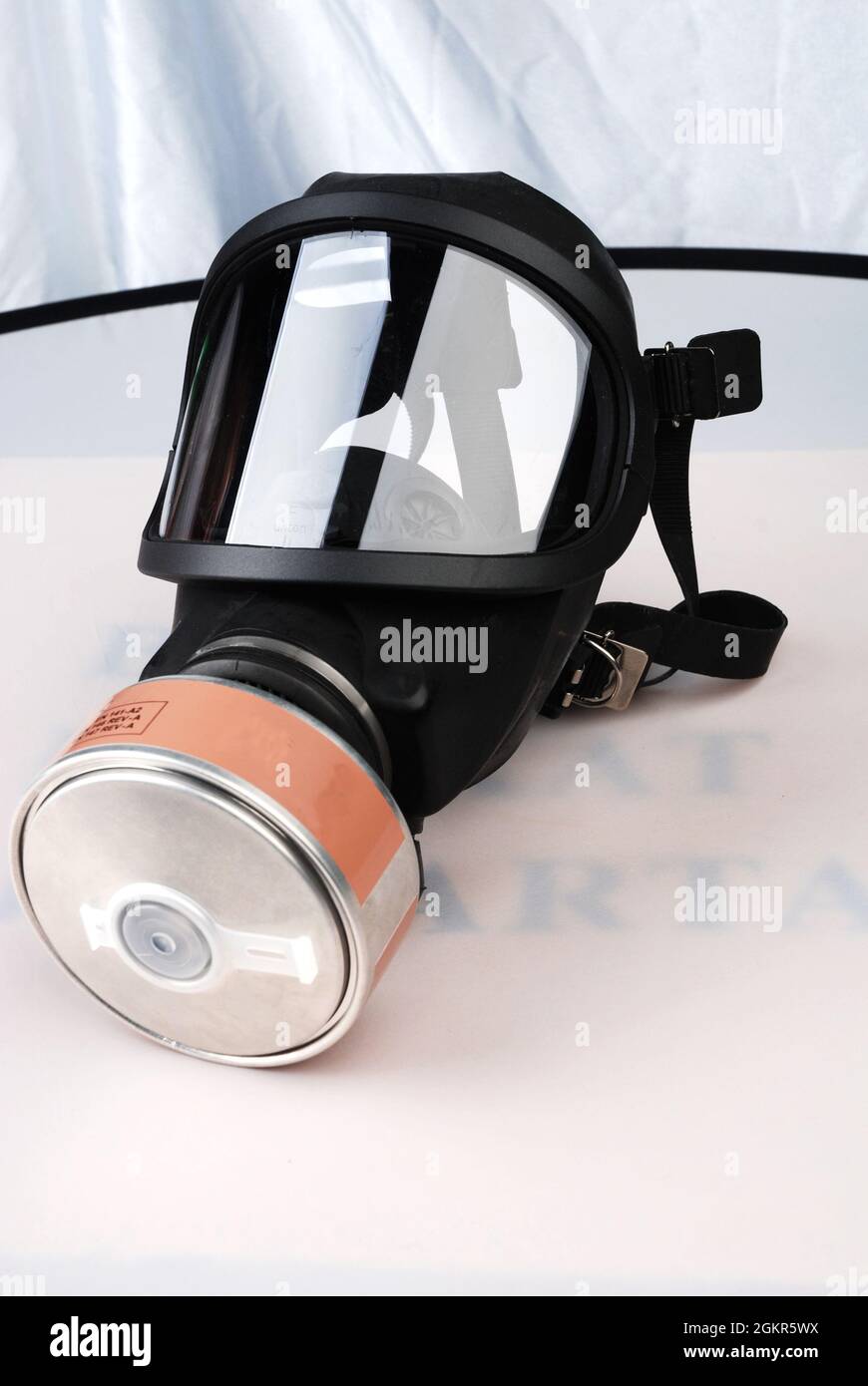 Gas Mask or respirator used to protect against harmful chemicals ...