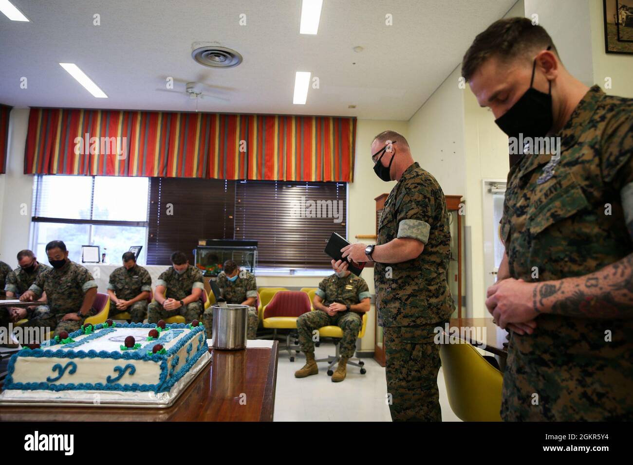 U.S. Navy Lieutenant Commander Jason Owen, a chaplain with Division ...