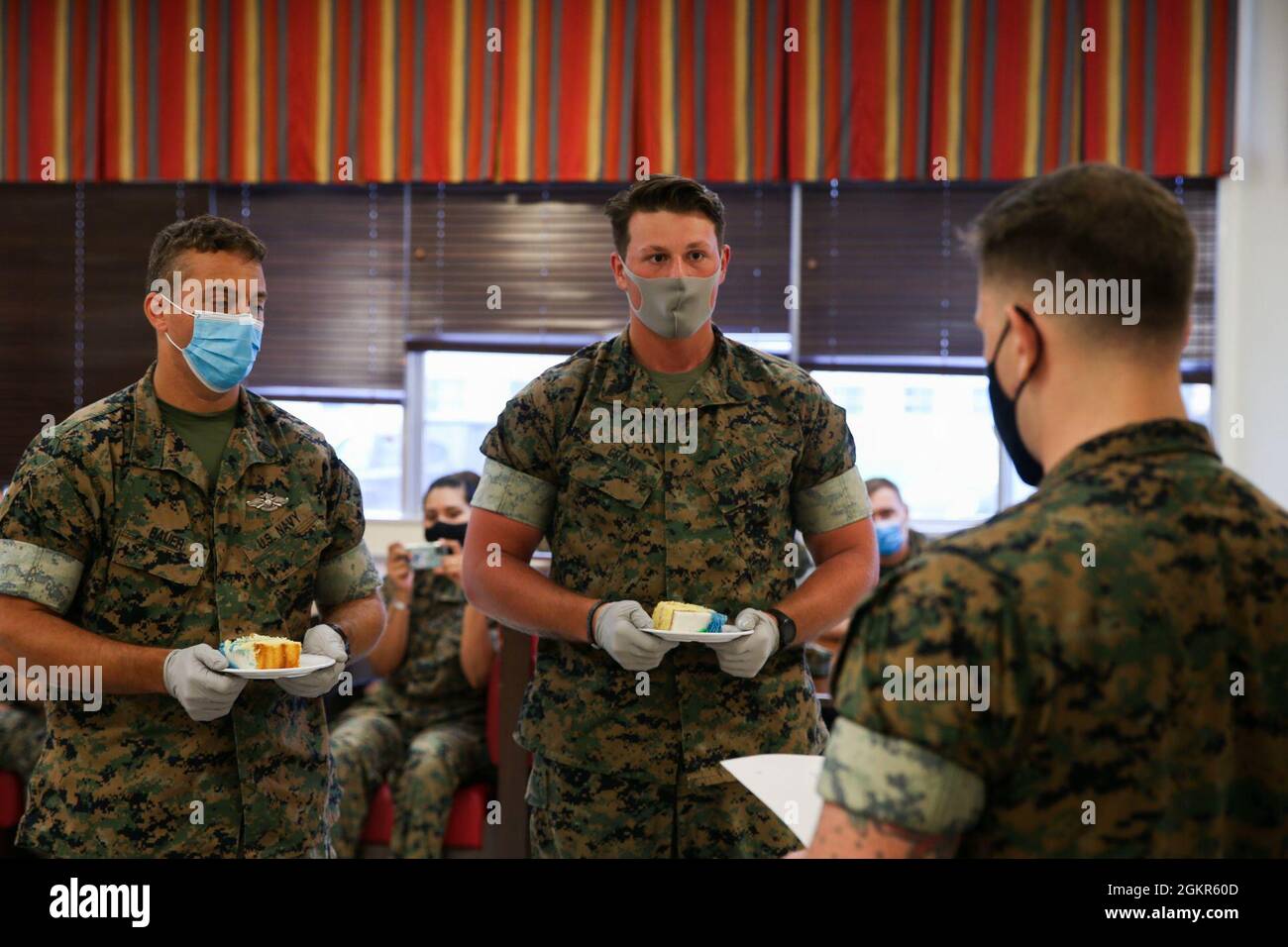 U.S. Navy Hospitalman 2nd Class Jassen Bauer and Hospitalman George ...