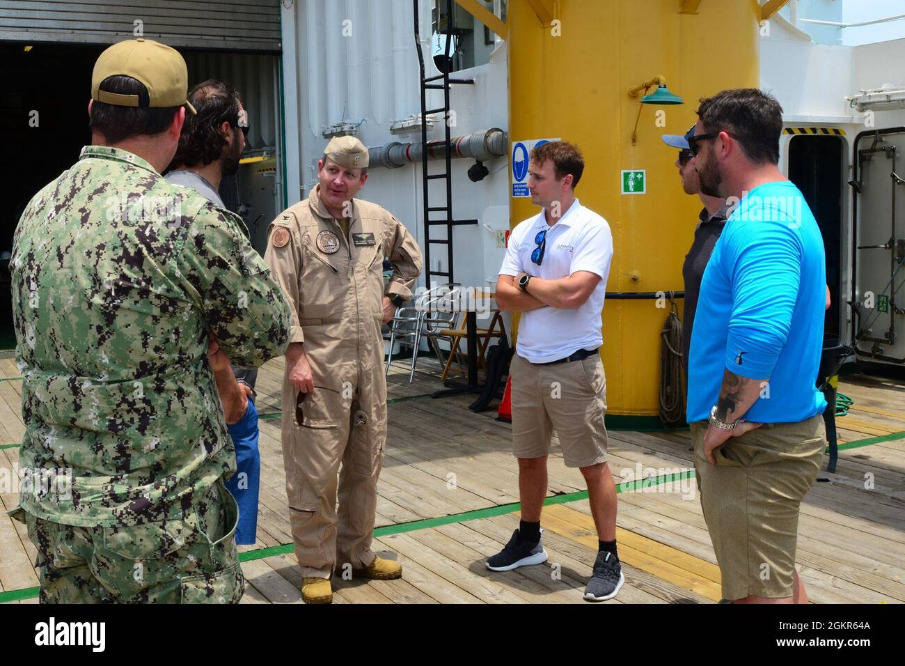 Capt. Tim Kinsella, commanding officer, Naval Air Station Stock Photo ...