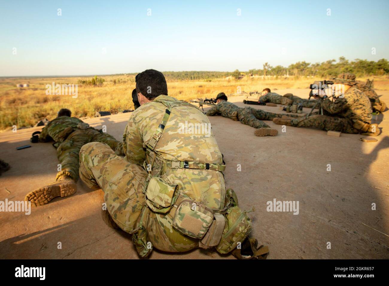 Australian Army soldiers participate in a sniper range with U.S ...