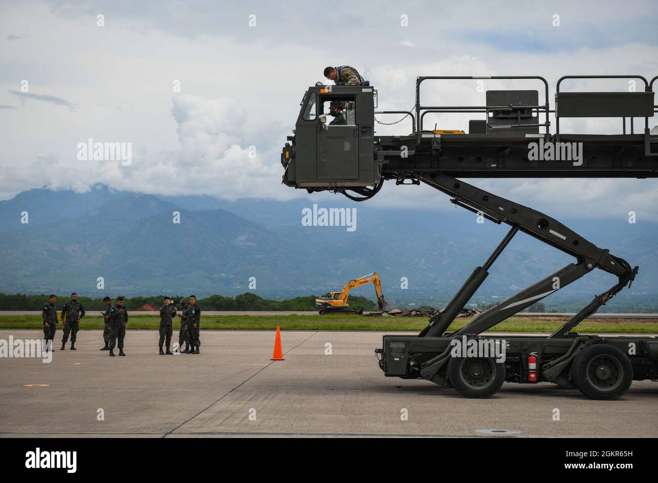 U.S. Air Force Senior Airman Daniel Moya Romero, a small air terminal ...