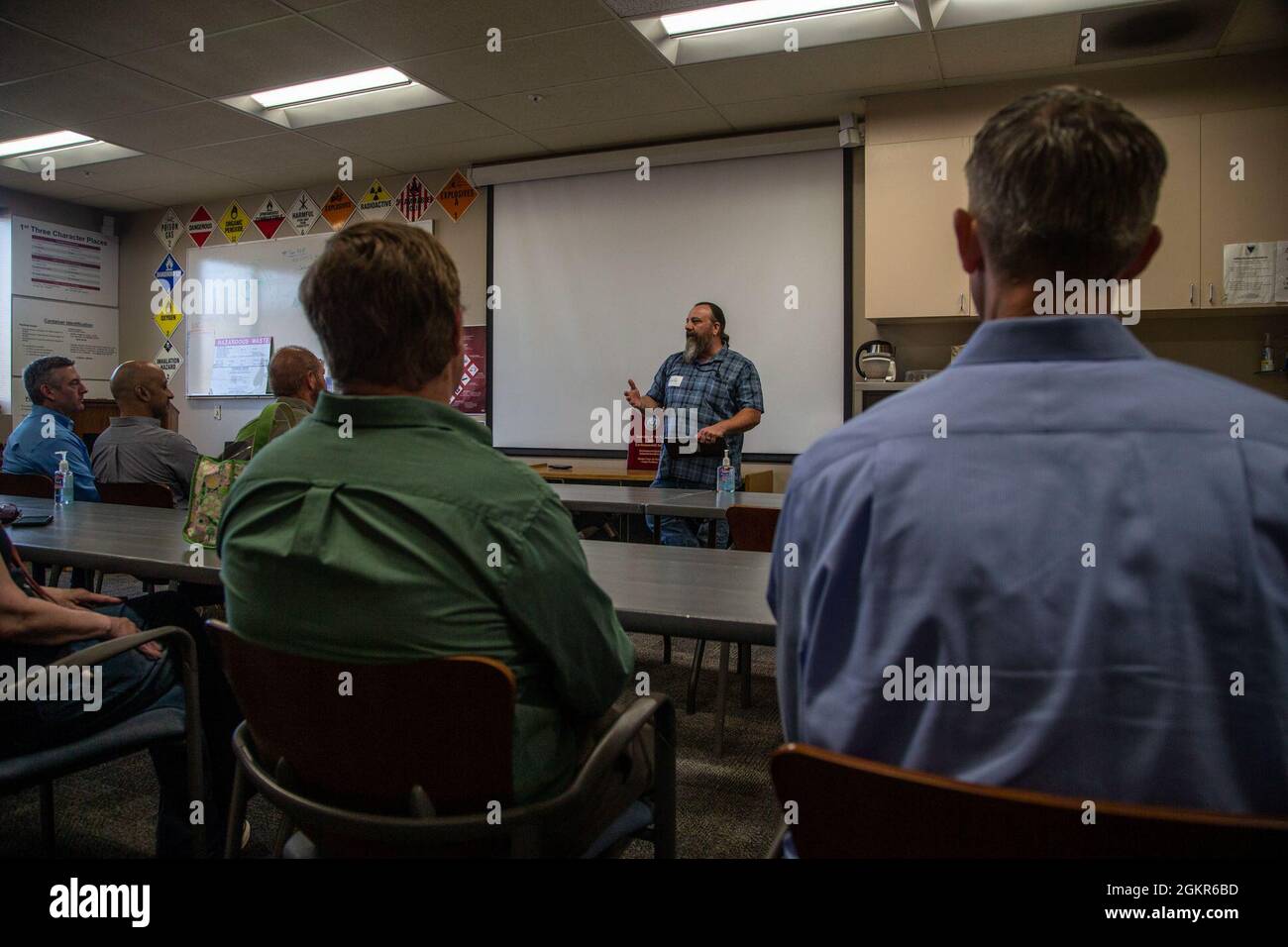 Derek Wolfe, the environmental deputy director for Marine Corps Air ...