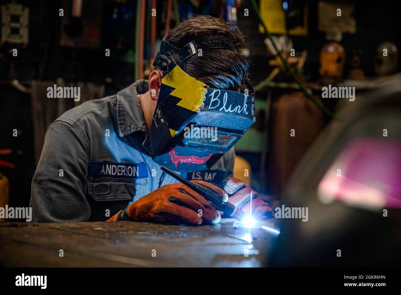 210617-N-IK871-2016 ATLANTIC OCEAN (June 17, 2021) Fireman Anderson ...