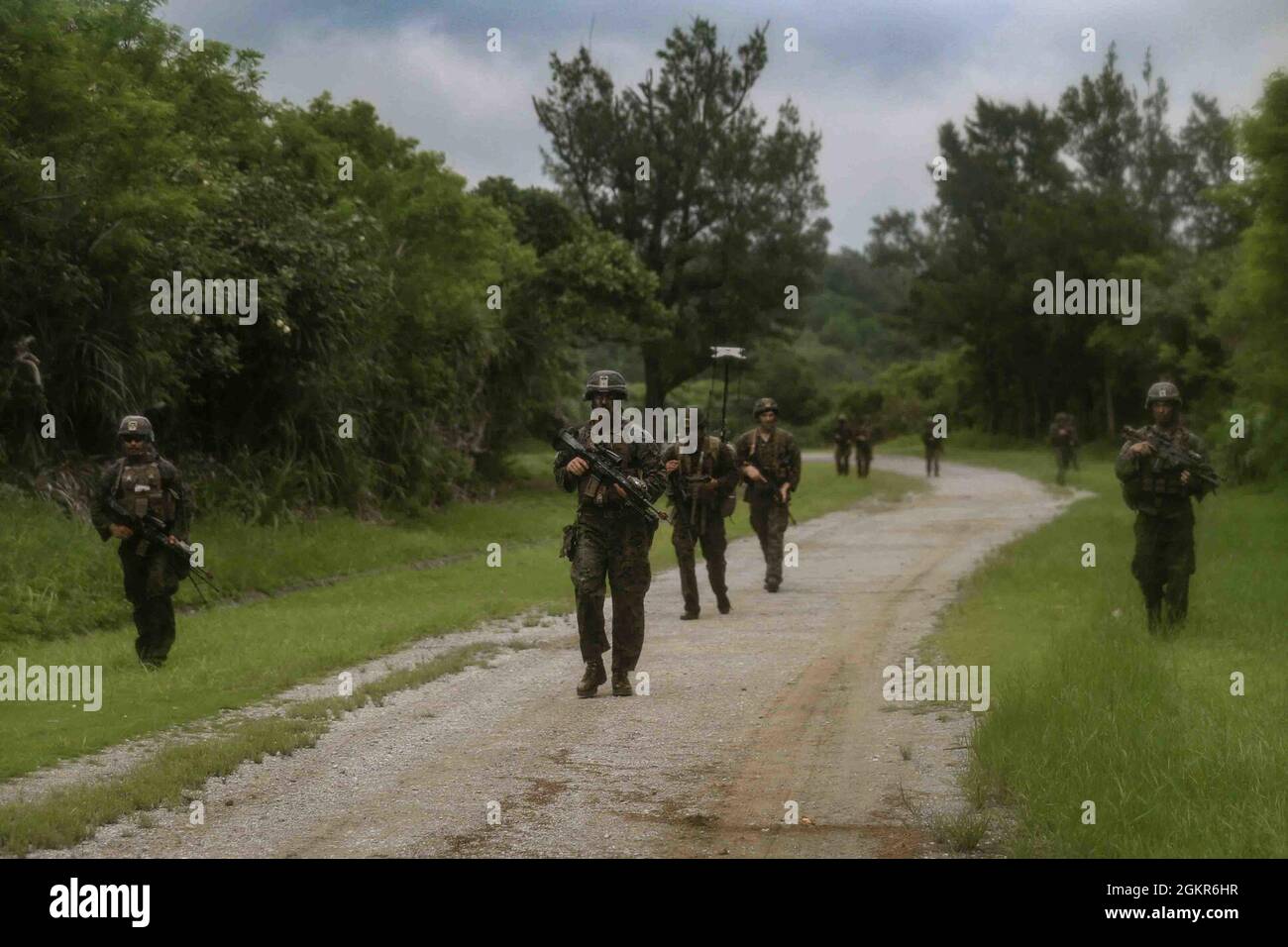 U.S. Marines with Battalion Landing Team 3/5, 31st Marine Expeditionary ...
