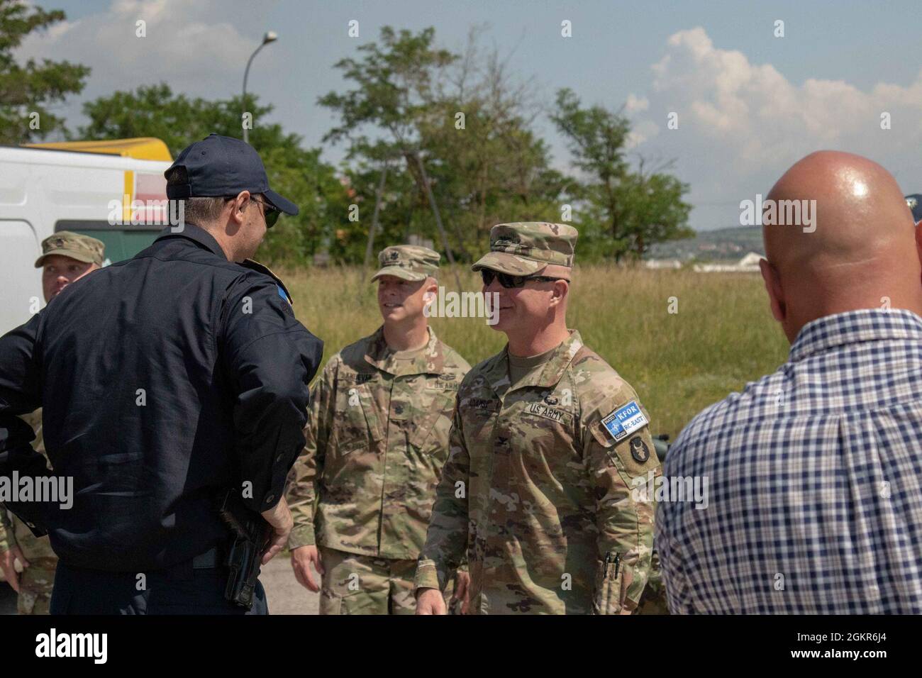 Col. Derek Adams, Commander of Regional Command East, Kosovo Force ...