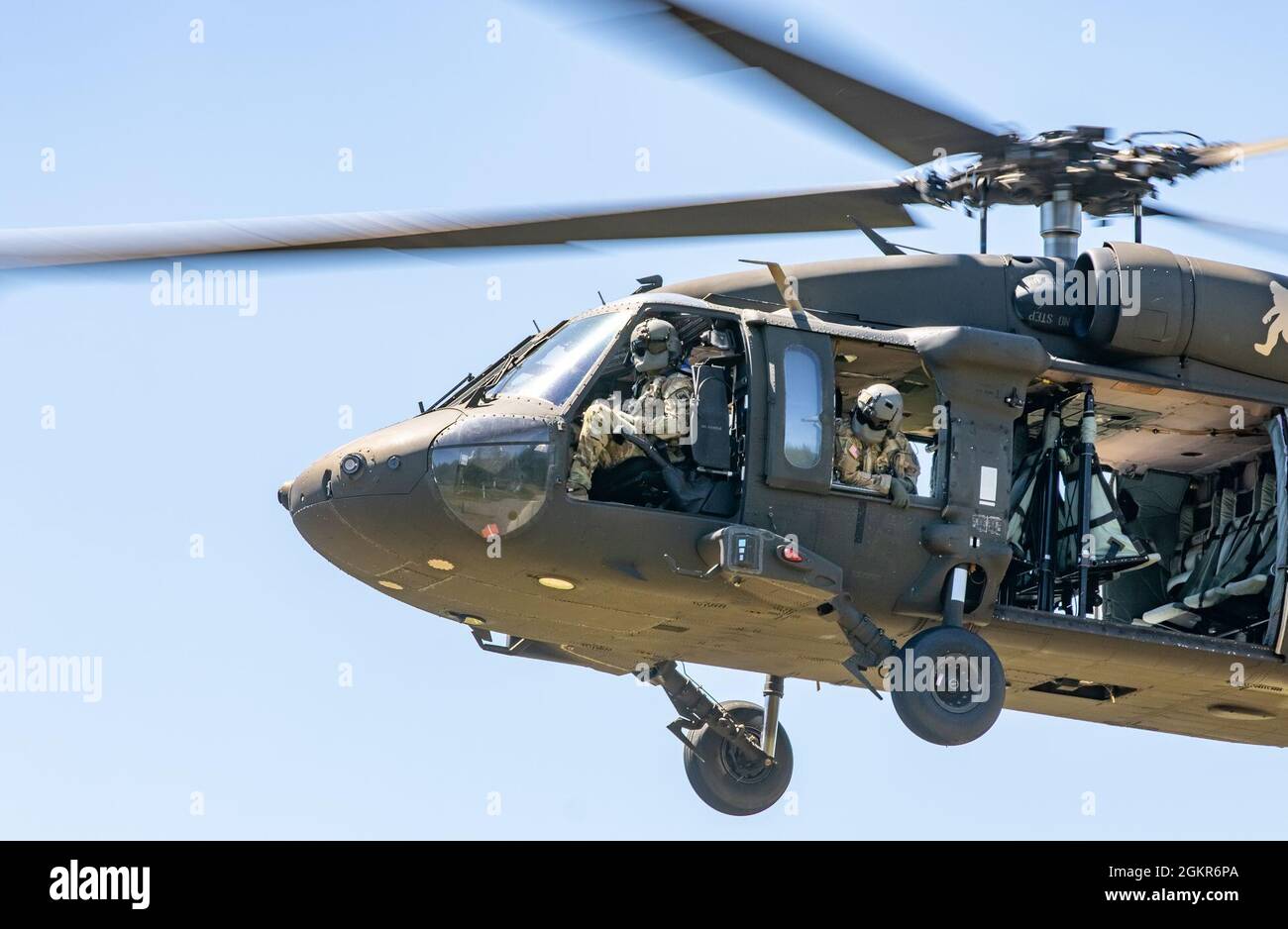 Soldiers assigned to Bravo "Bigfoot" Company, 2-158 Assault Helicopter ...