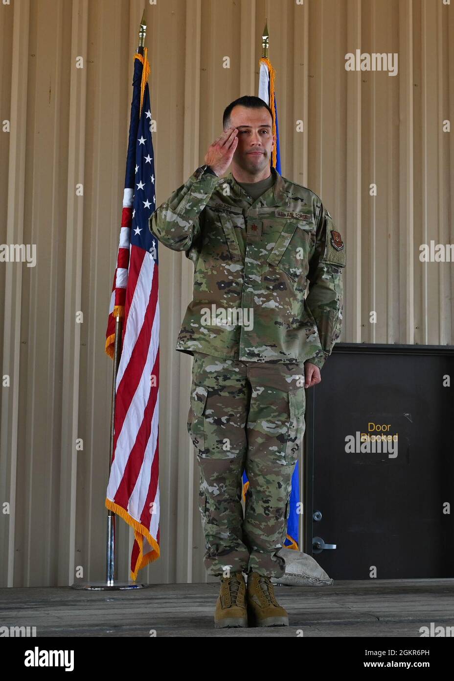 U.S. Air Force Maj. Robert Drumm, 898th Munitions Squadron commander ...