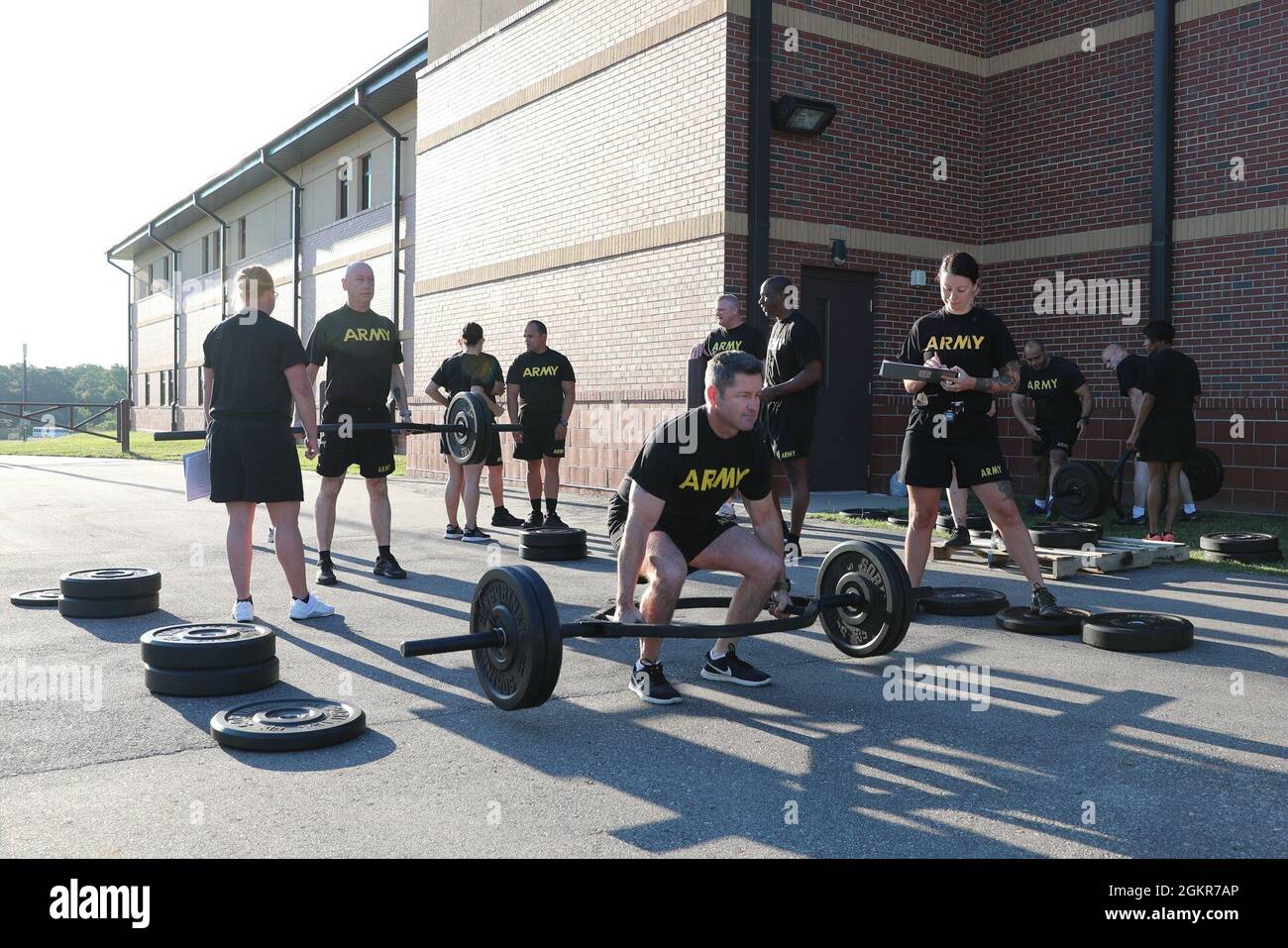 U.S. Army Reserve Maj. Mark D. Montgomery (left), chief of Training for ...