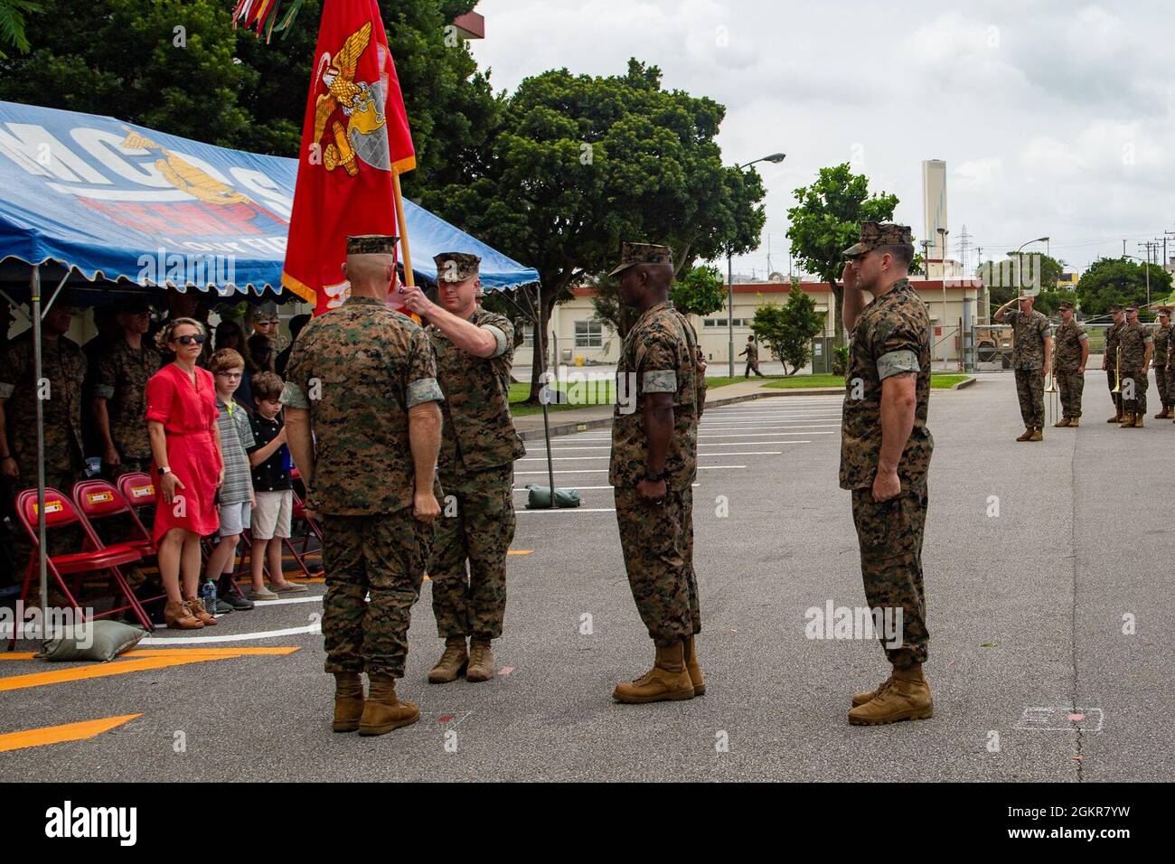 U.S. Marine Corps Lt. Col. Clint W. Alanis and Lt. Col. Chad R ...