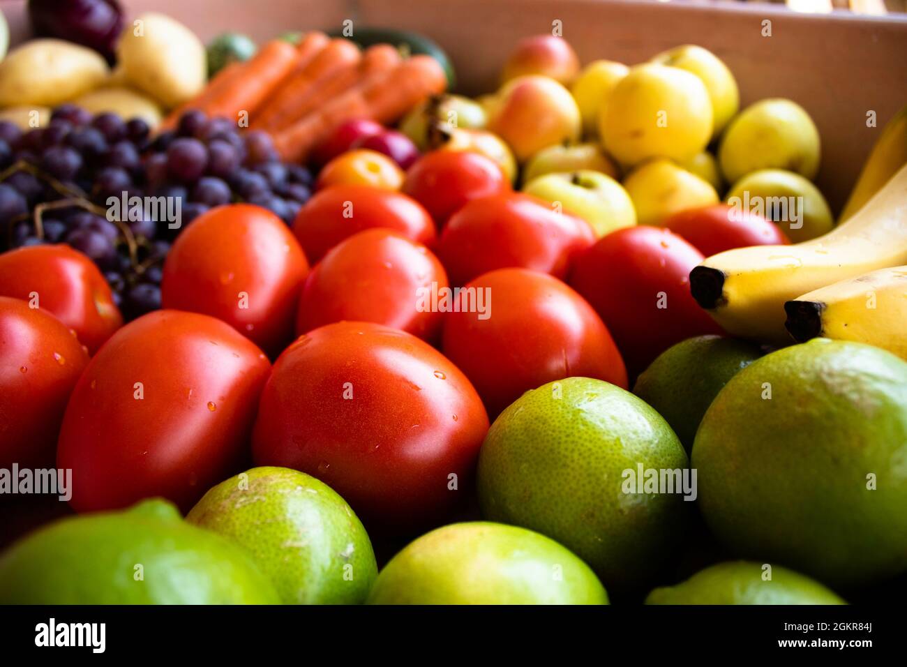 mix of different fruits and vegetables Stock Photo - Alamy
