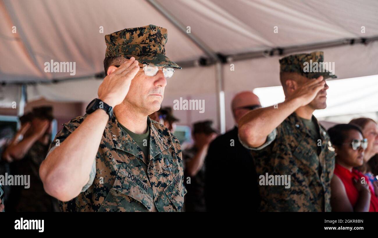 U.S. Marine Corps Maj. Gen. Francis Donovan, commanding general of 2d ...