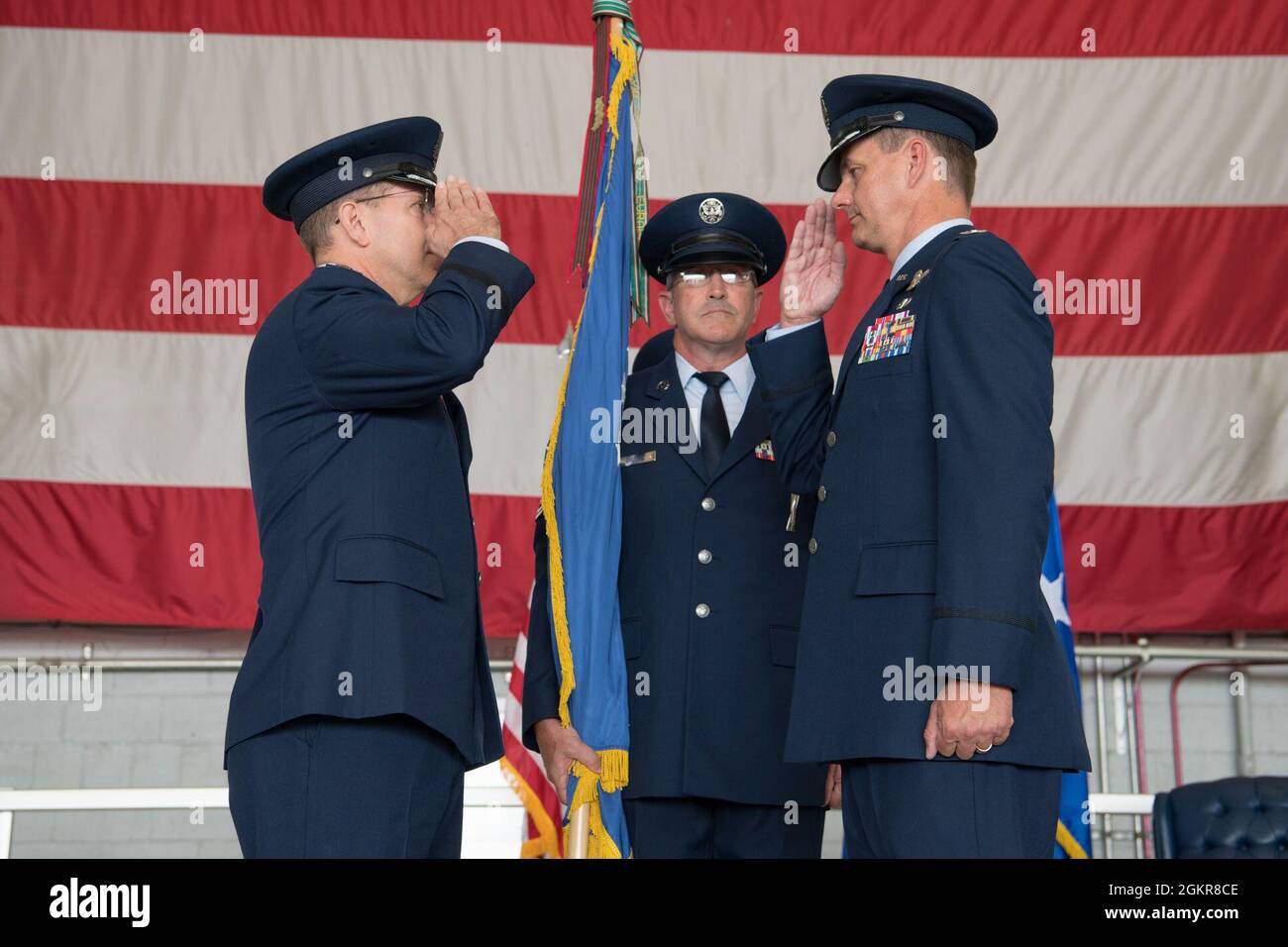 U.S. Air Force Col. Andrew Jett, right, 492d Special Operations Wing ...