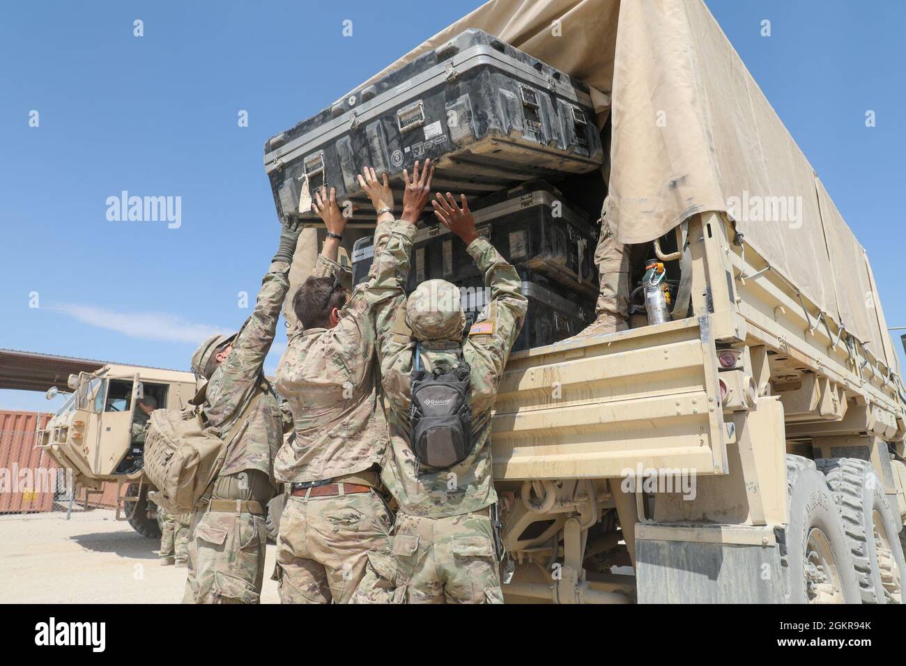 Rotational unit bivouac area hi-res stock photography and images - Alamy