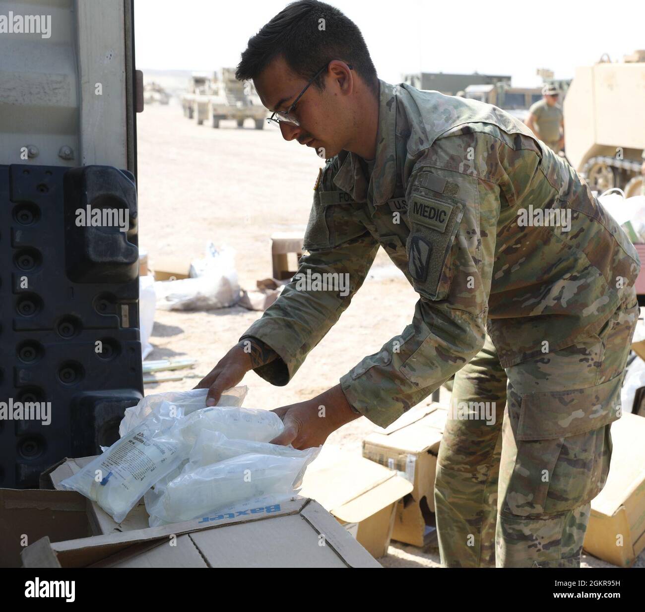 Rotational unit bivouac area hi-res stock photography and images - Alamy