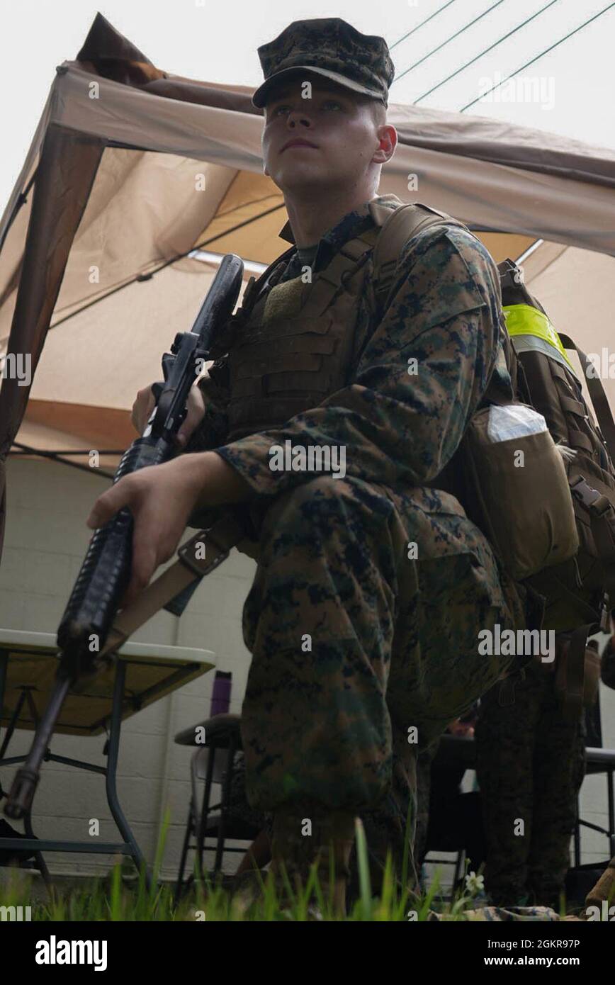 U.S. Marine Corps Lance Cpl. Isaac Nichols, a finance technician with ...