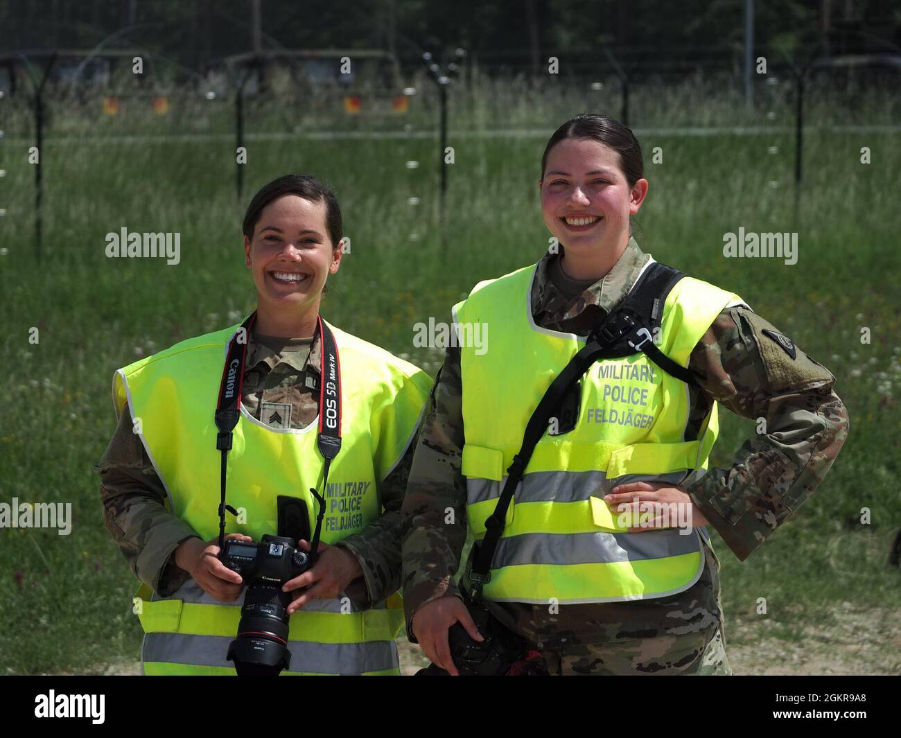 Sgt. Gloria Kamencik and Sgt. Gillian McCreedy of the 172nd Public ...