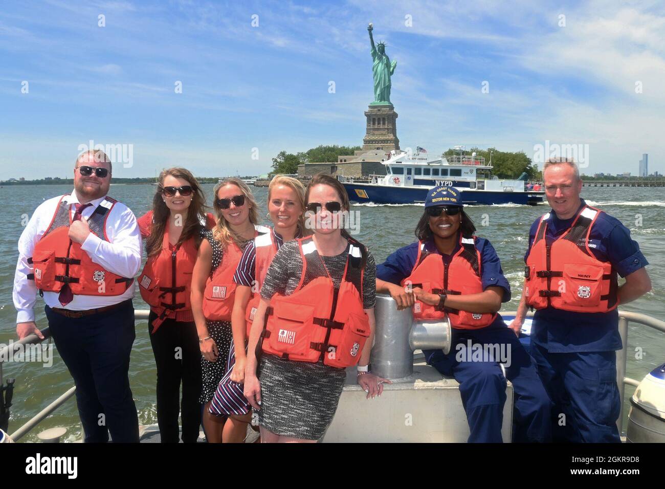 U.S. Coast Guard Sector New York Commander Capt. Zeta Merchant and ...
