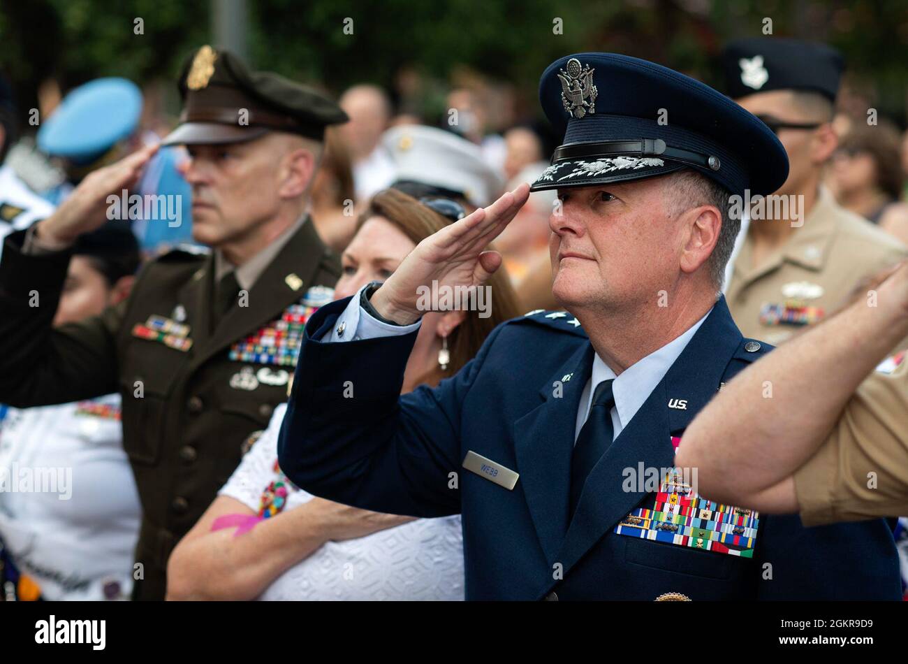 U.S. Air Force Lt. Gen. Brad Webb, commander of Air Education and ...