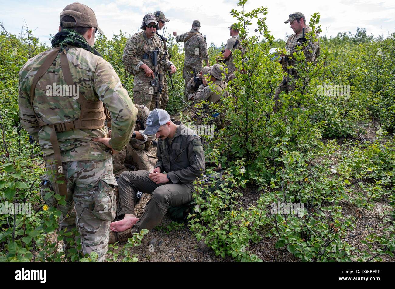 U.S. Army Green Berets from Alpha Company, 3rd Battalion, 20th Special ...