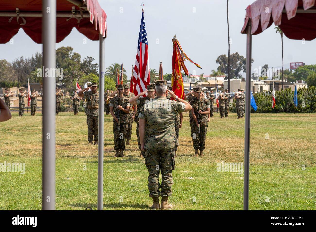 U.S. Marine Maj. Gen. Christopher J. Mahoney, the commanding general of ...