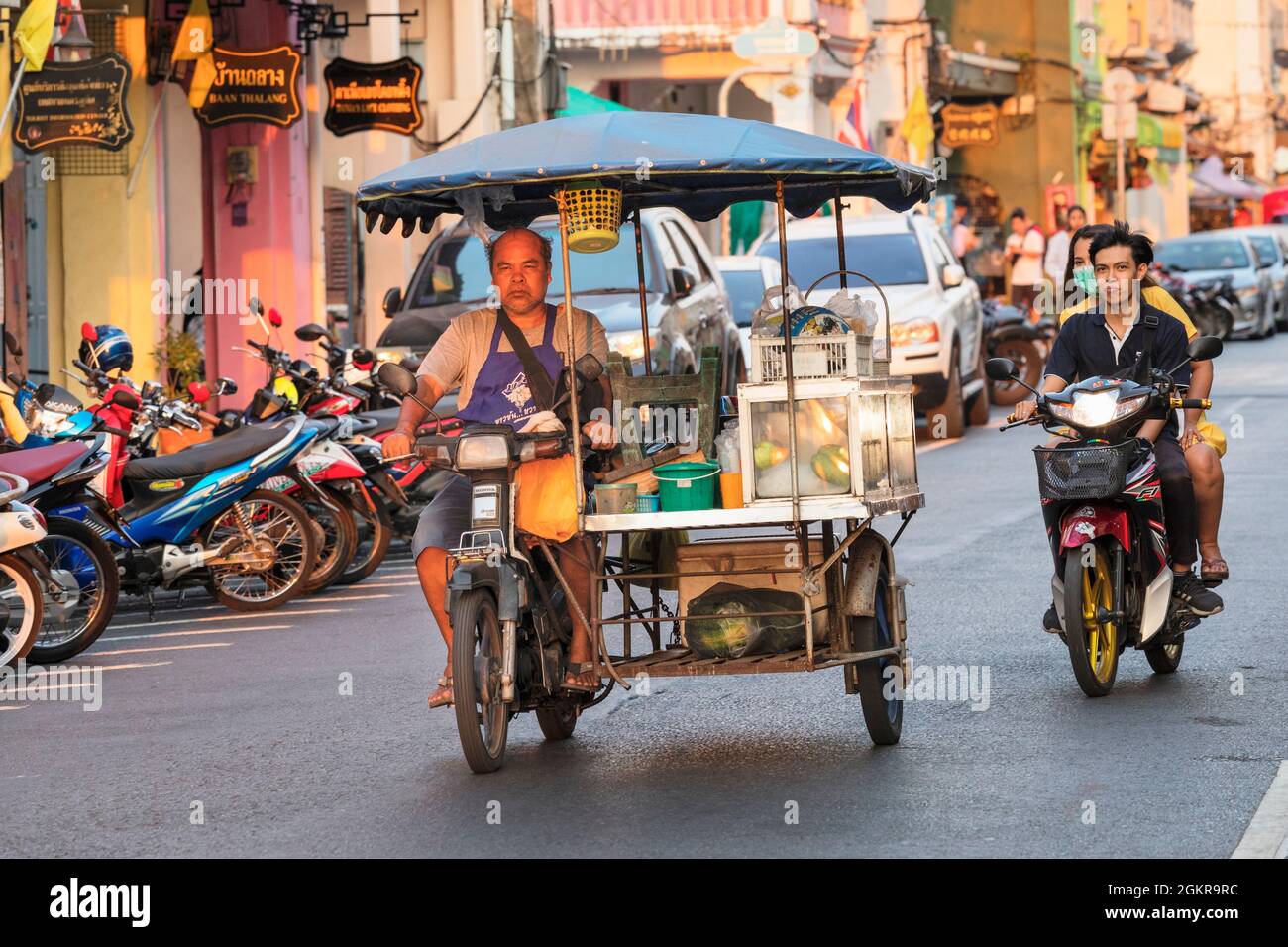 Street scene, Phuket Town, Phuket, Thailand, Southeast Asia, Asia Stock ...