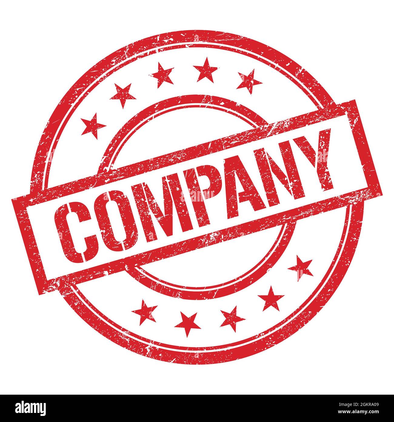 COMPANY text written on red round vintage rubber stamp Stock Photo - Alamy