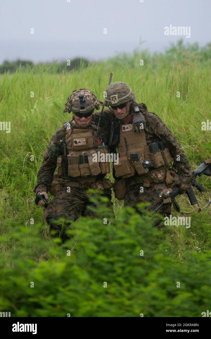 A U.S. Marine with Battalion Landing Team 3/5, 31st Marine ...