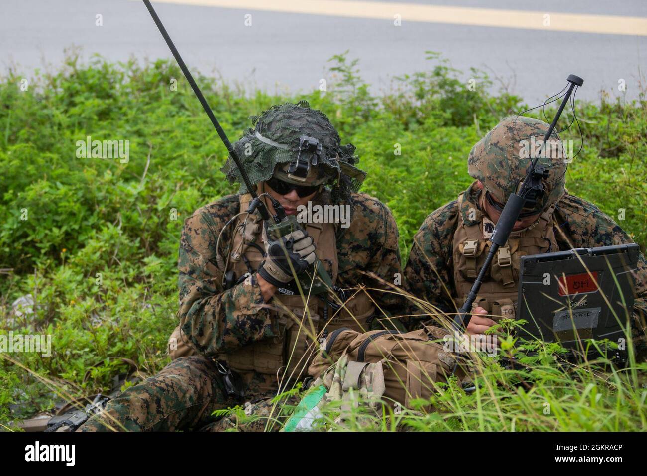 U.S. Marines with Battalion Landing Team 3/5, 31st Marine Expeditionary ...