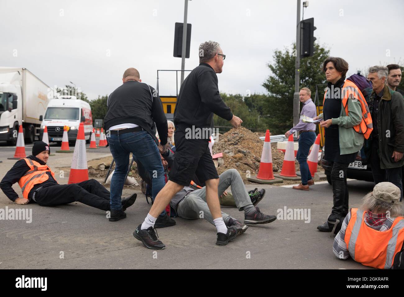 M25 protest hi-res stock photography and images - Alamy