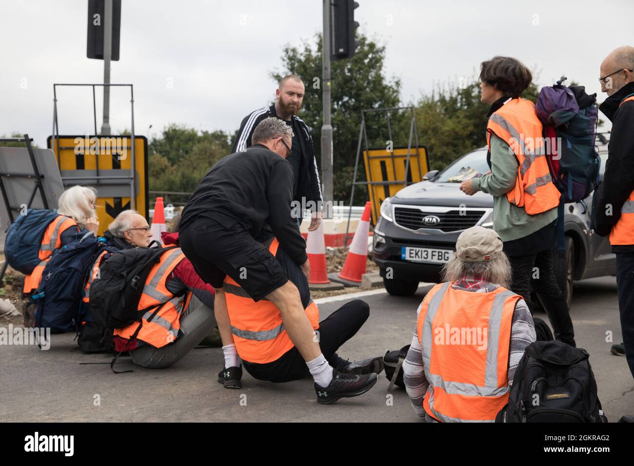 M25 protest hi-res stock photography and images - Alamy