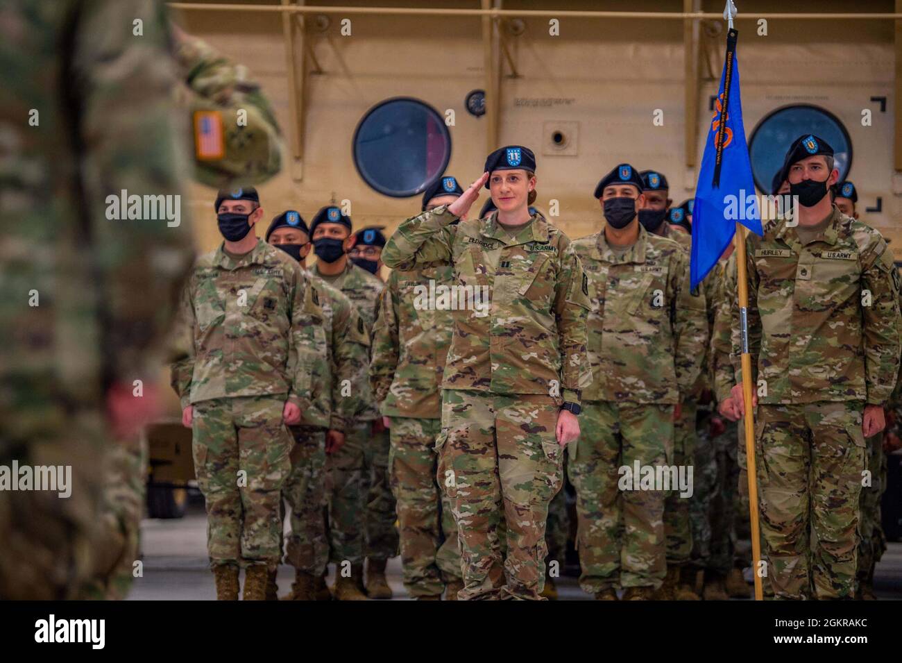 U.S. Army Capt. Stephanie M. Eldridge assumes command of Company C, 1st ...