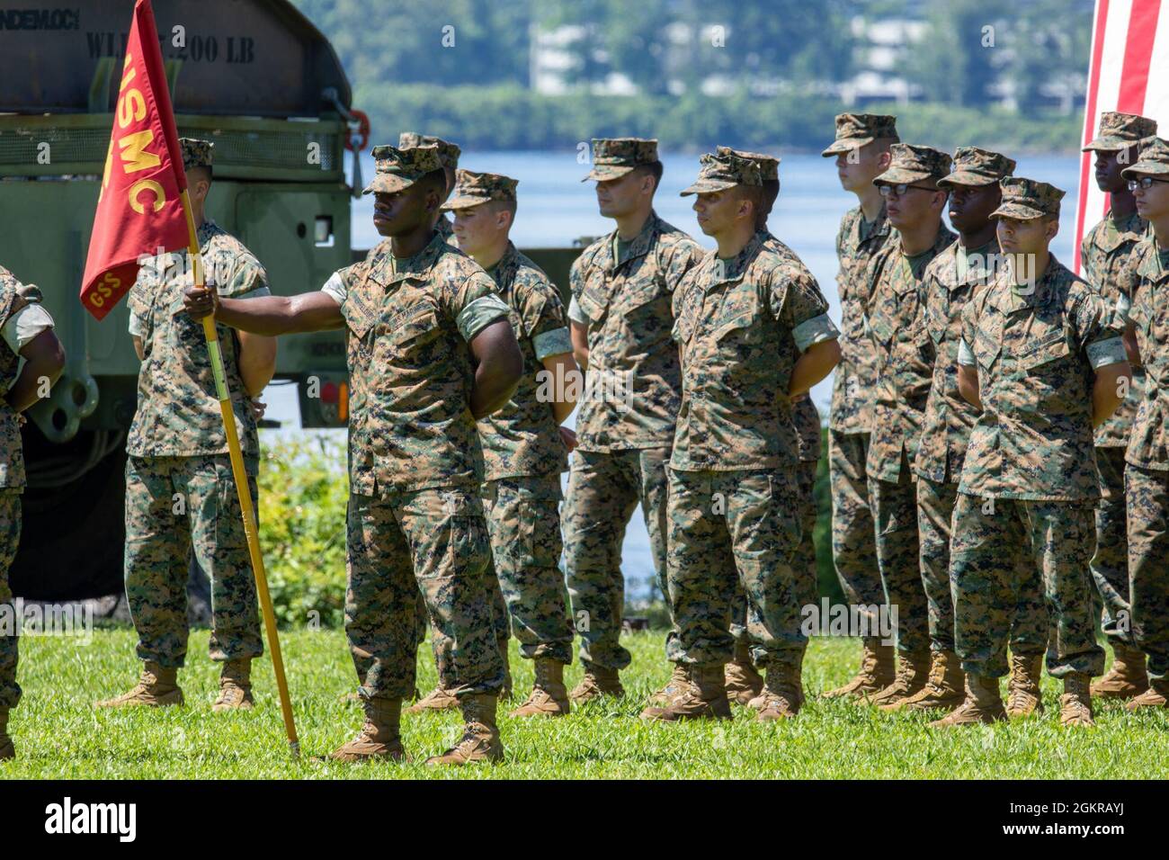 U.S. entry-level Marines with Ground Supply School (GSS), Marine Corps Combat Service Support ...