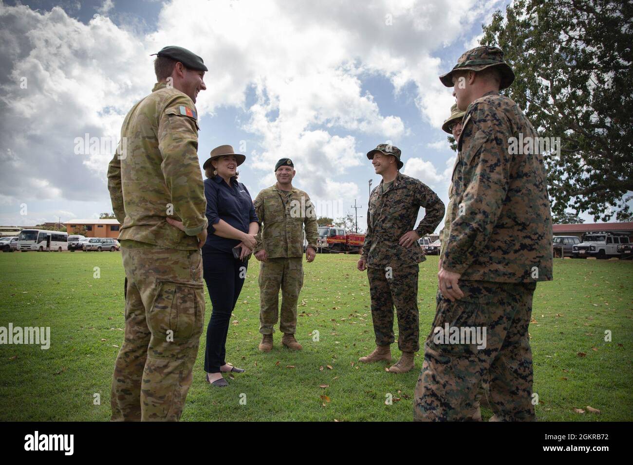 Australian Army Maj. Matthew Breckenridge, an operations planner with ...