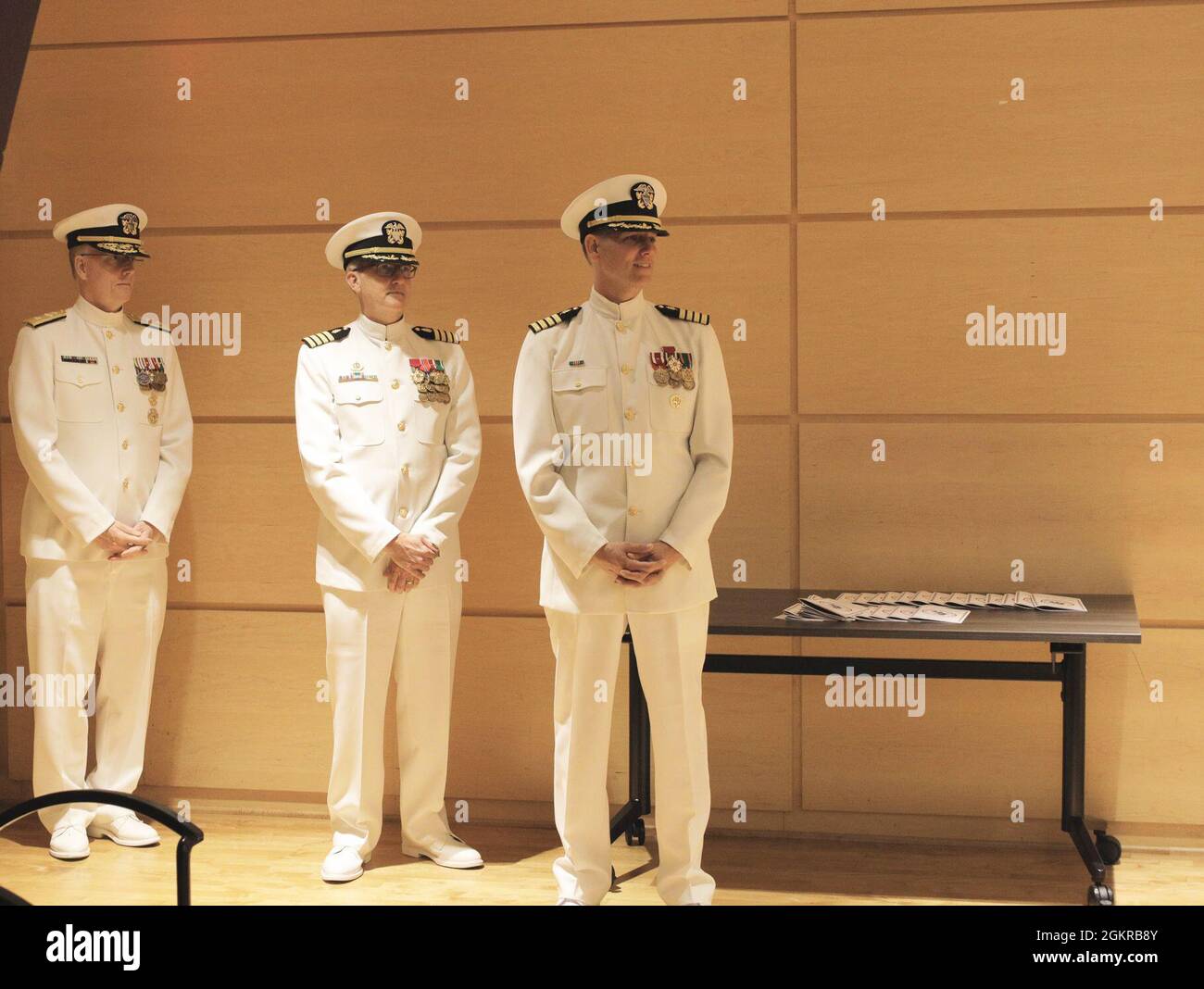 Rear Adm. Tim Weber (left), commander, Naval Medical Forces Pacific ...