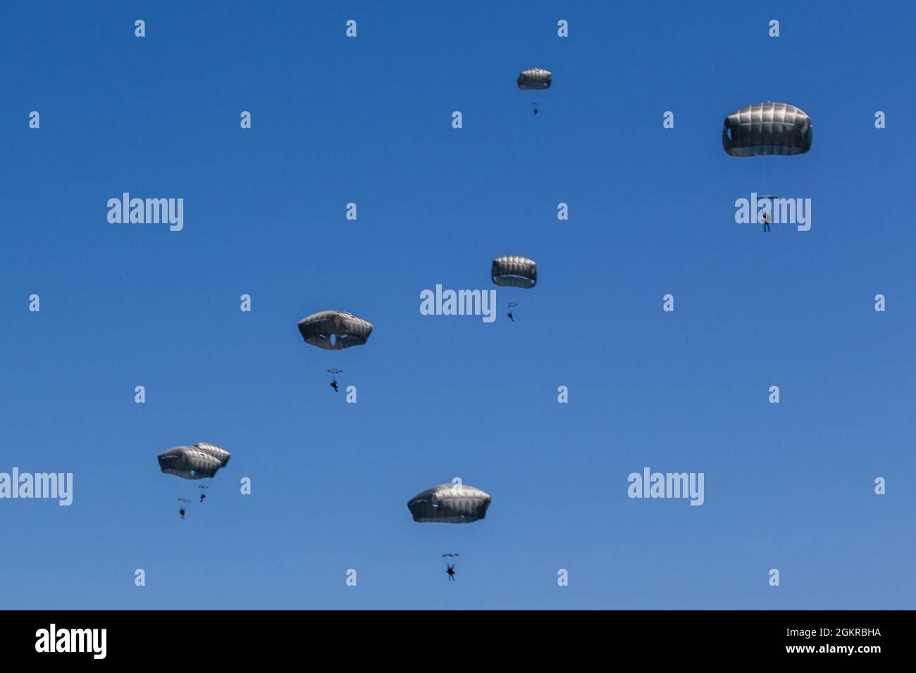 U.S. Army Rangers with 2D Battalion, 75th Ranger Regiment, glide into ...