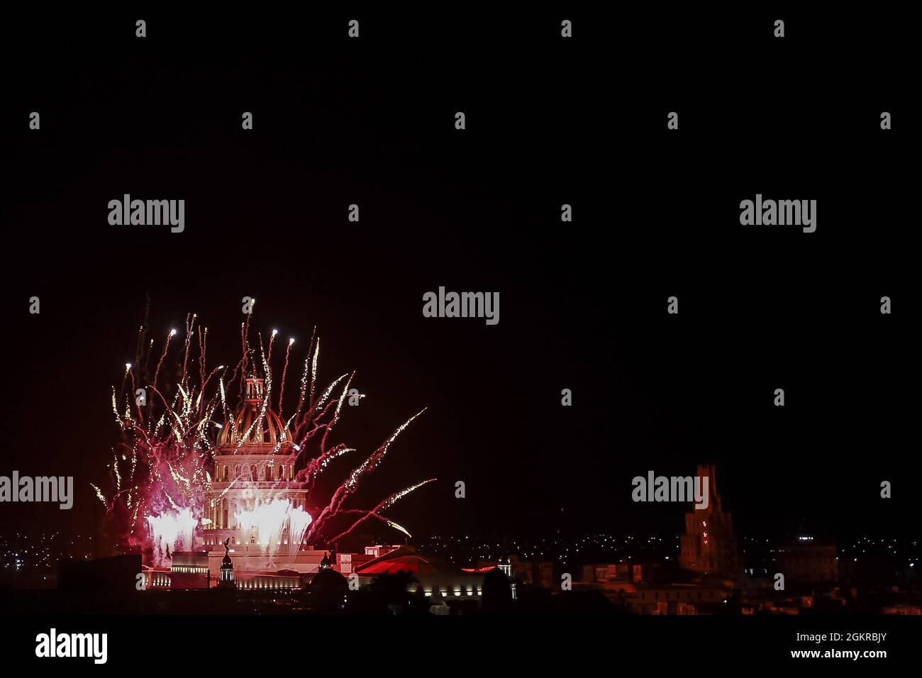 Beautiful shot of firework at night in Cuba Stock Photo - Alamy