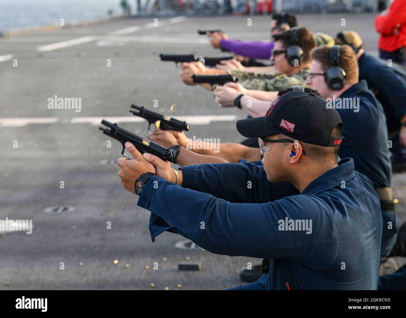 ATLANTIC OCEAN (JUNE 19, 2021) Boatswain’s Mate 2nd Class Daniel Layug ...