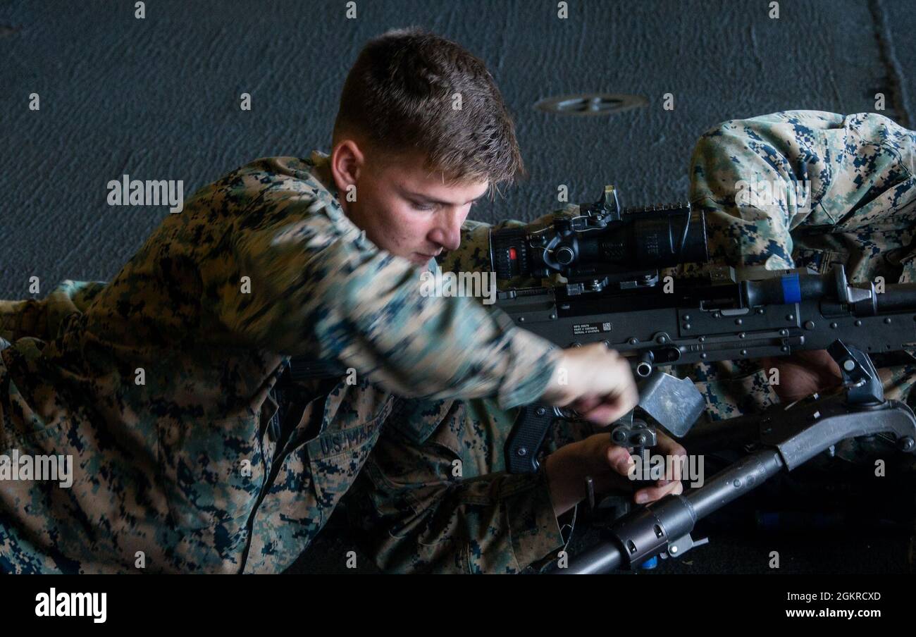 A U.S. Marine with Battalion Landing Team 3/5, 31st Marine ...