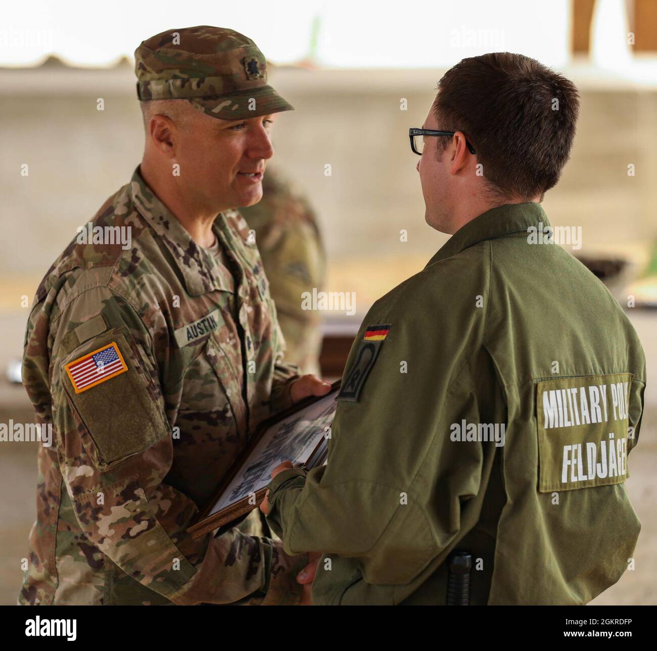 U.S. Army Lt. Col. Mark Austin, Deputy Commander Operations Group ...