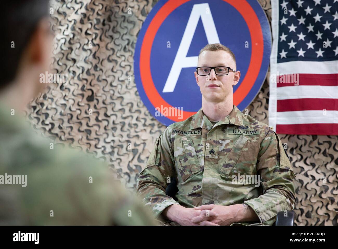 U.S. Army Sgt. Brandon Brantley, a chemical, biological, radiological ...