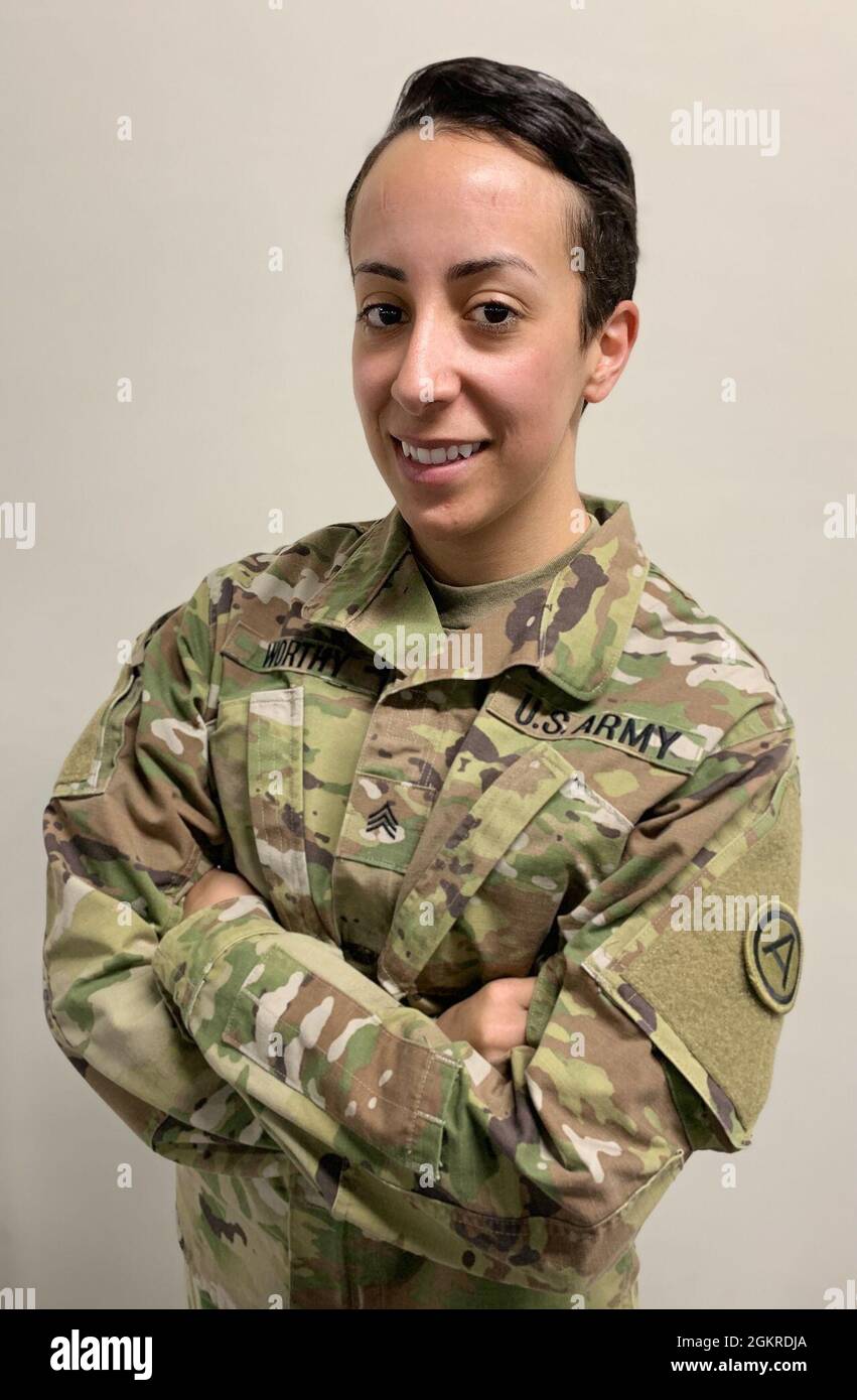 U.S. Army Sgt. Rebecca Worthy, 68W-Healthcare Specialist (ASG-Kuwait ...