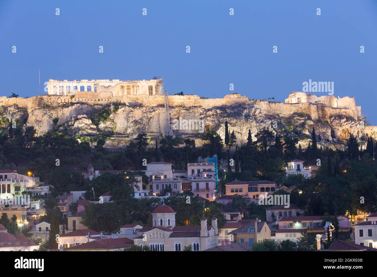 Evening, The Acropolis, UNESCO World Heritage Site, Athens, Greece, Europe Stock Photo - Alamy
