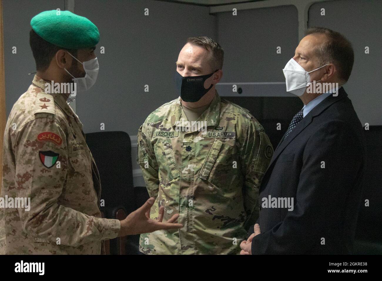 Kuwait Lt. Col. Abdullaziz Al-Rabah, Military Cooperation deputy with ...