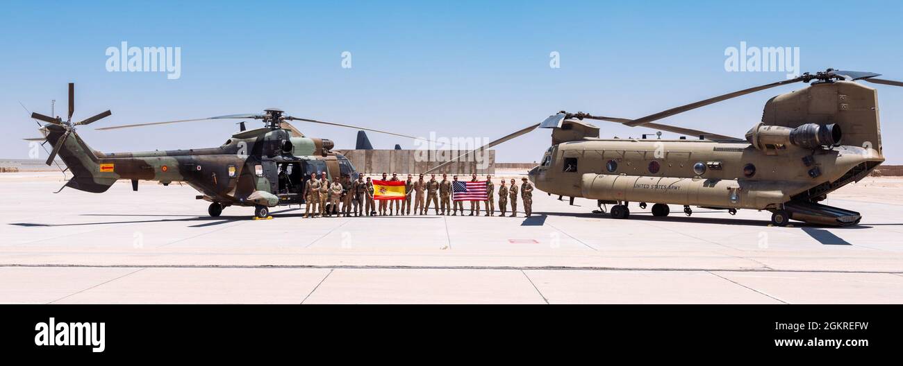 Soldiers from Task Force Toro with the Spanish Army Airmobile Force and ...