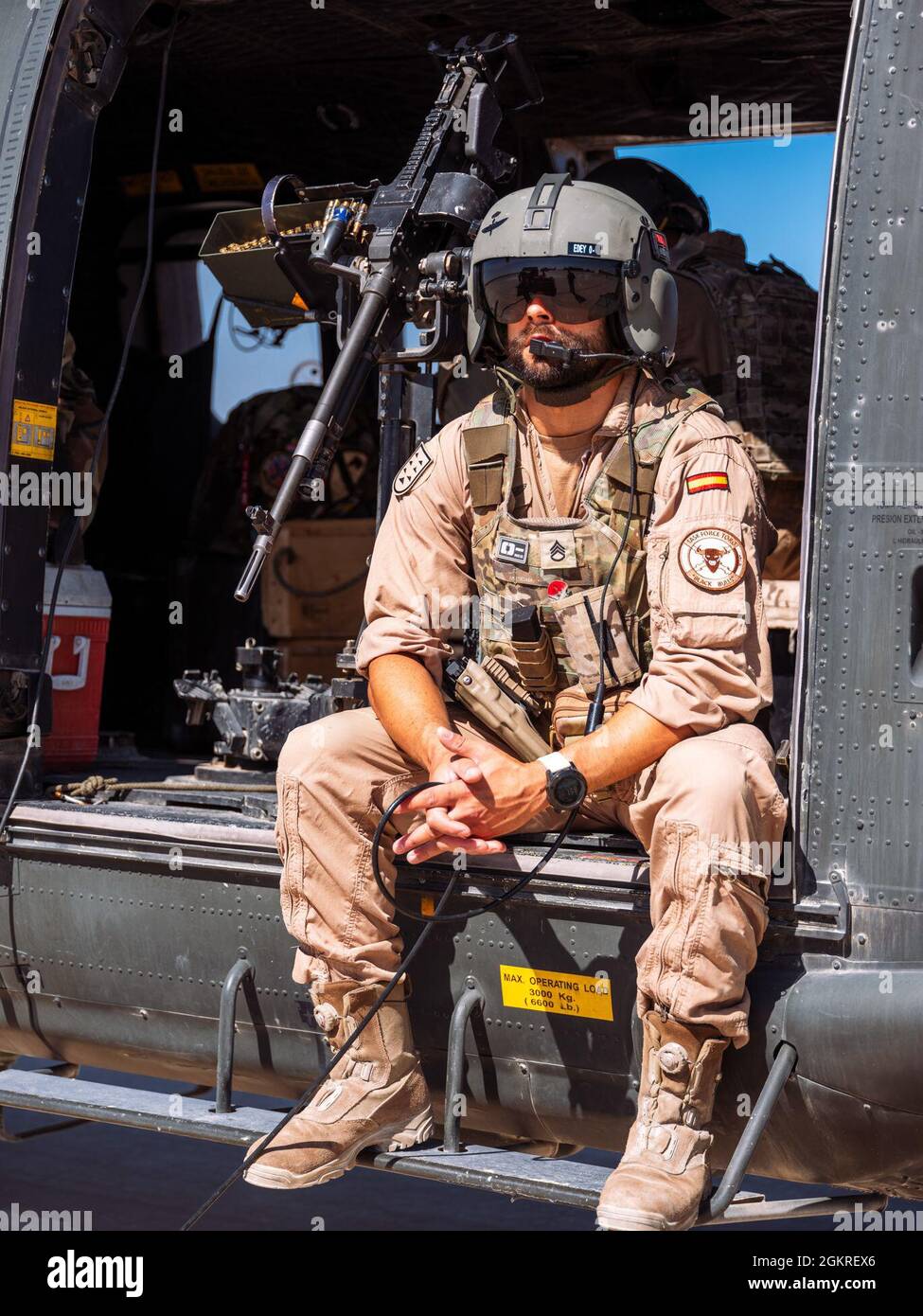 Staff Sgt. Navarro Edey with the Spanish Army Airmobile Force's Task ...