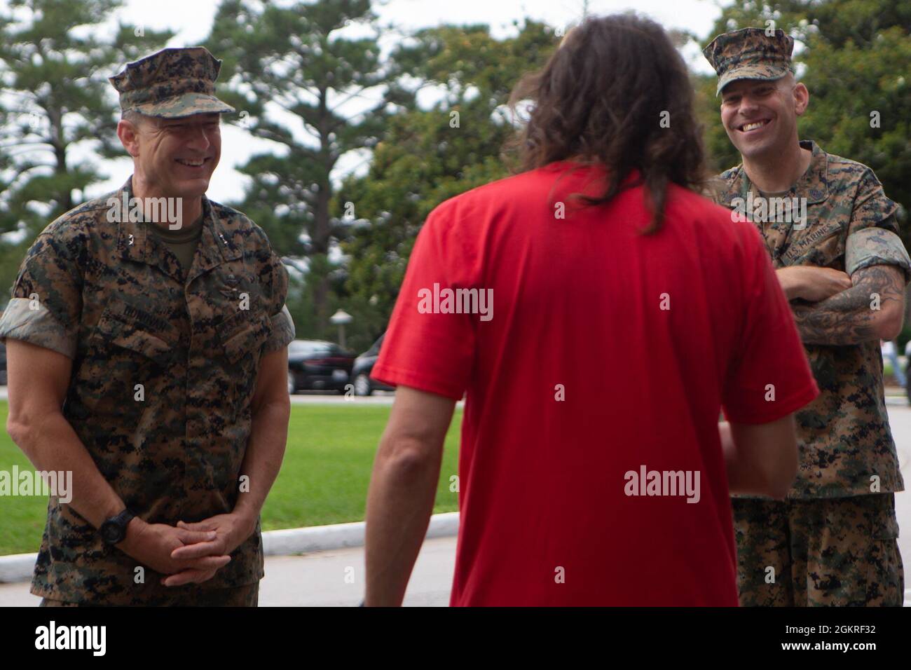 U.S. Marine Corps Maj. Gen. Francis Donovan, commanding general, and ...