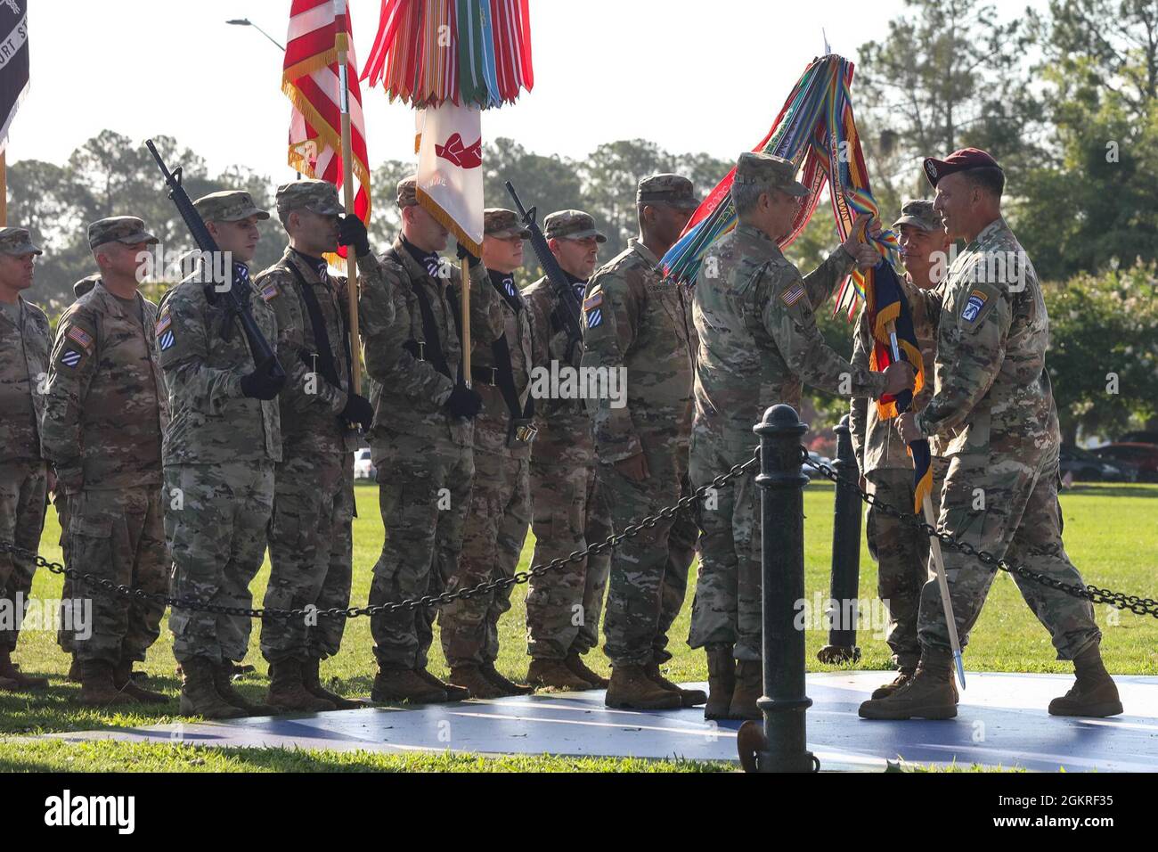 U.S. Army Lt. Gen. Michael Kurilla, commanding general of the XVII ...